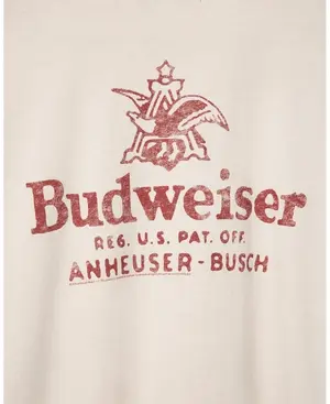 Junk Food Clothing Budweiser Baseball Jersey