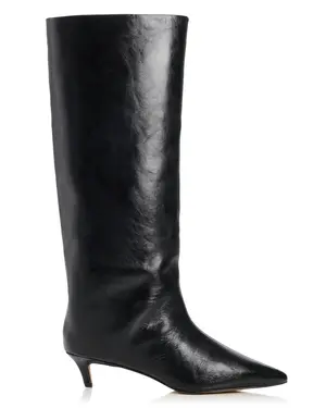 Steve Madden Lychee Leather Knee High Boots