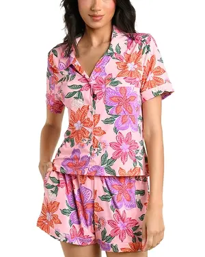 La Blanca Ornate Blooms Short Pajama Set - Multi