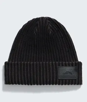 The North Face Salty Lined Se Beanie - Tnf Black/leather Patch