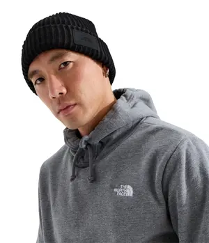 The North Face Salty Lined Se Beanie - Tnf Black/leather Patch