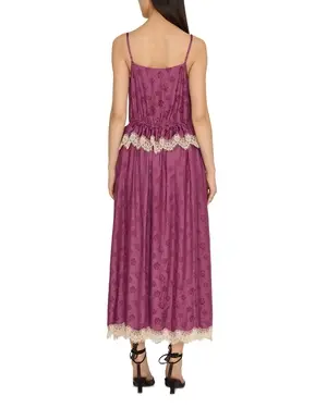 Sea Ethel Lace Trim Midi Dress