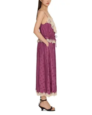 Sea Ethel Lace Trim Midi Dress