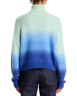 Aqua Ombre Turtleneck Sweater Exclusive