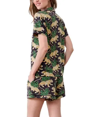 PRINTFRESH Bagheera Knit Short Pajama Set