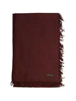 Faliero Sarti Enrica Frayed Scarf Red