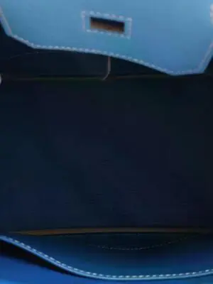 Hermès 2011 Epsom Candy Verso Birkin Retourne 30 Handbag - Blue