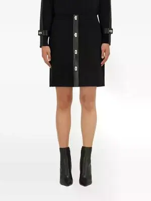 FERRAGAMO Skirt With Leather Trims