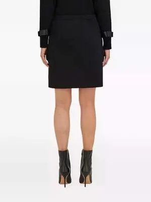 FERRAGAMO Skirt With Leather Trims