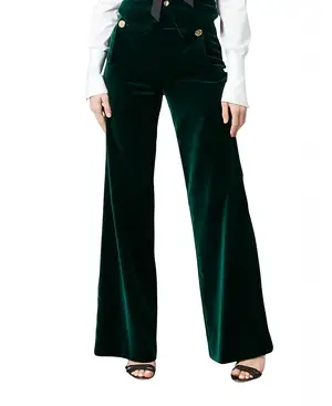 TEMPERLEY LONDON Clove Velvet Trousers