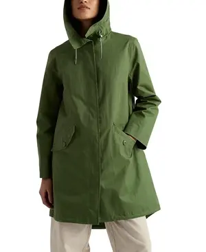 SEASALT CORNWALL Petite Seafaring Waterproof Parka Coat - Heath