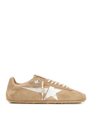 GOLDEN GOOSE Marathon Speed Suede & Leather Sneakers - Tabacco