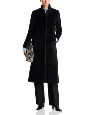 Cinzia Rocca Stand Collar Long Coat