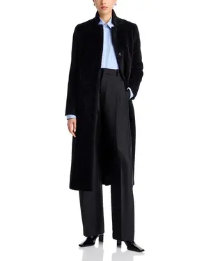 Cinzia Rocca Stand Collar Long Coat
