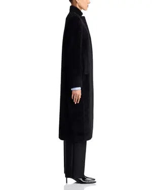 Cinzia Rocca Stand Collar Long Coat