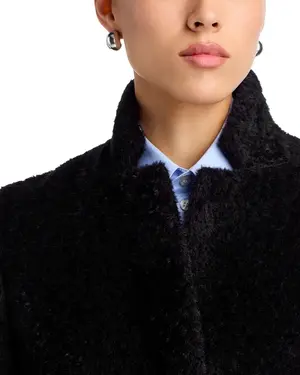 Cinzia Rocca Stand Collar Long Coat