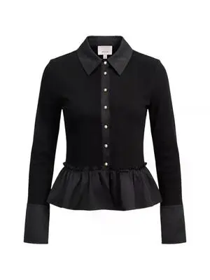 Cinq À Sept Salem Ruffled Peplum Blouse