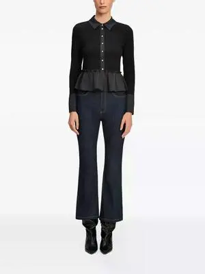 Cinq À Sept Salem Ruffled Peplum Blouse