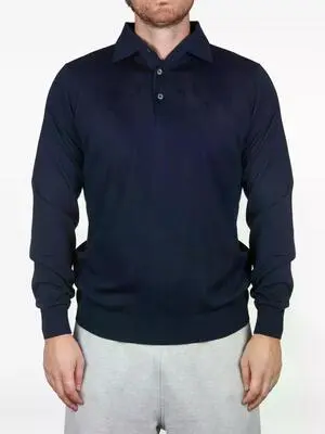 Filippo De Laurentiis Long Sleeve Polos For Men