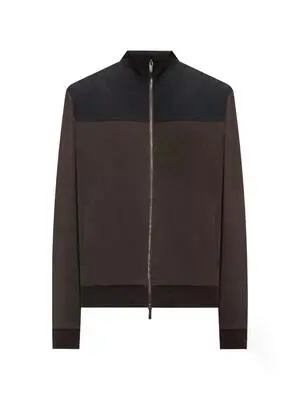 Peserico Two-tone Zip-up Jacket - Brown