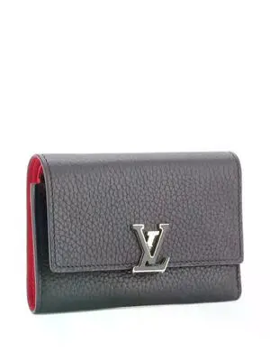LOUIS VUITTON Capucines Wallet Leather Compact Small Wallets
