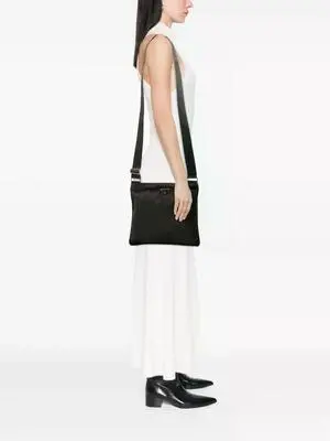 Prada 2000-2013 Tessuto Zip Top Crossbody Bag - Black