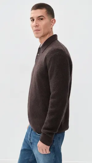 ALEX MILL Carl Polo Cashmere Sweater