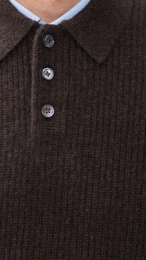 ALEX MILL Carl Polo Cashmere Sweater