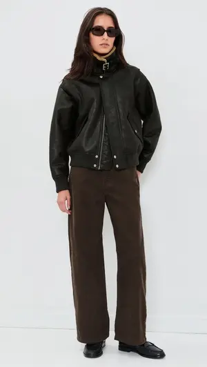 DUNST Aviator Faux Suede Jacket