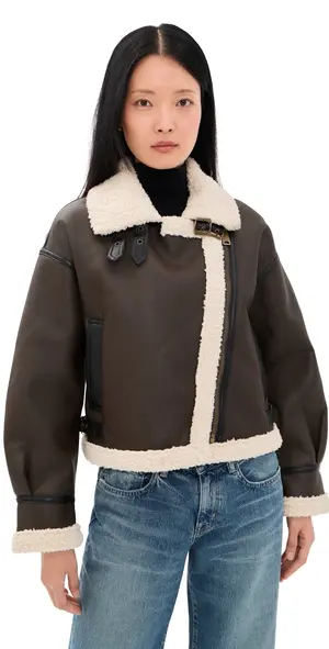 Alpha Industries Grove Relaxed Fitmoto Faux Leather Jacket