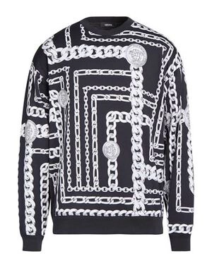 Versace Sweatshirt Charcoal Size Cotton, Elastane - Grey