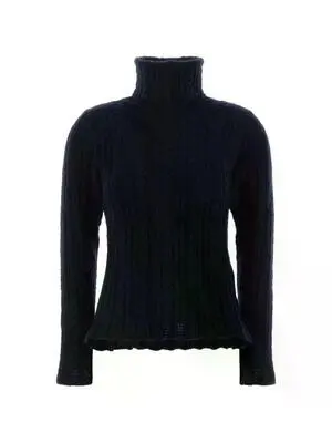 Moncler Cable-knit Roll-neck Sweater - Blue