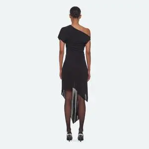 Helmut Lang Asymmetric Sash Dress