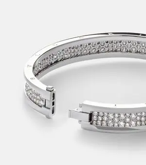 BVLGARI B.zero1 18kt White Gold Bracelet With Diamonds