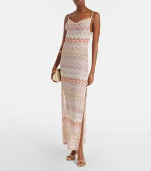 Missoni Lamé Maxi Dress - Multicoloured
