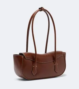 Polo Ralph Lauren Polo Blaze Small Leather Shoulder Bag - Brown
