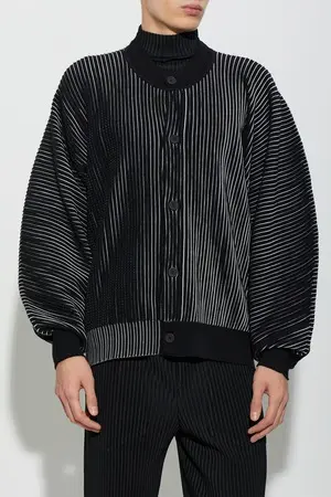 Issey Miyake Pleated Cardigan