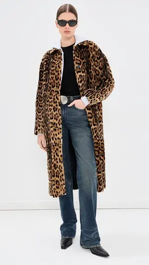 NILI LOTAN Davelle Shearling Coat
