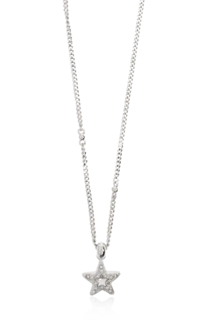 JIMMY CHOO Brass Necklace With Pendant - Silver