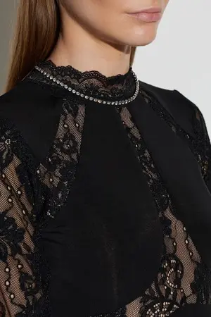 JIMMY CHOO Necklace With Sparkling Crystals