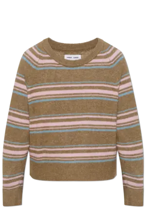 Samsøe Samsøe Nor` Striped Sweater - Brown