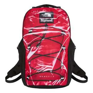 Supreme X The North Face Printed Borealis Trompe L'oeil Backpack Ss23 - Red