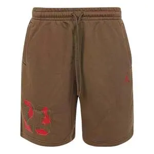 JORDAN Brooklyn Shorts Asia Sizing 'brown Red - Brown/red