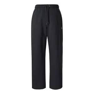 JORDAN Brooklyn Fleece Oversized Straight-leg Pants 'black Sail - Black/sail