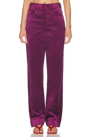 Christopher Esber Ava Sateen Corduroy Straight Leg Pant