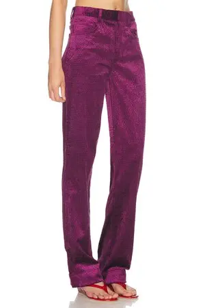 Christopher Esber Ava Sateen Corduroy Straight Leg Pant