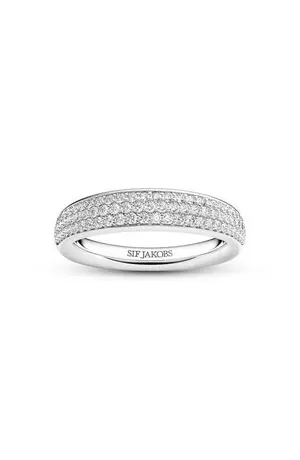SIF JAKOBS JEWELLERY Melzo Piccolo Cubic Zirconia Ring - Silver