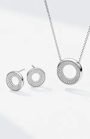SIF JAKOBS JEWELLERY Melzo Cubic Zirconia Earrings - Silver
