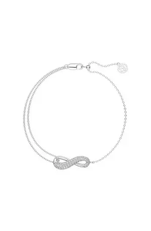 SIF JAKOBS JEWELLERY Infinito Cubic Zirconia Bracelet - Silver