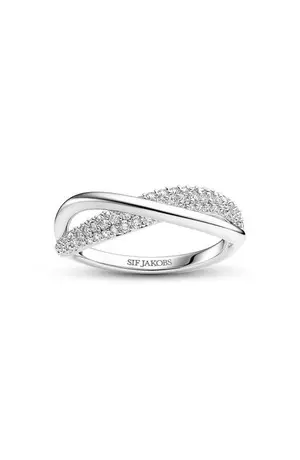 SIF JAKOBS JEWELLERY Infinito Due Cubic Zirconia Ring - Silver